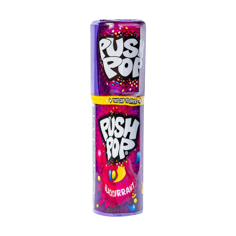 Bazooka Push Pop Blackcurrant - caramelo con sabor a grosella negra de ...
