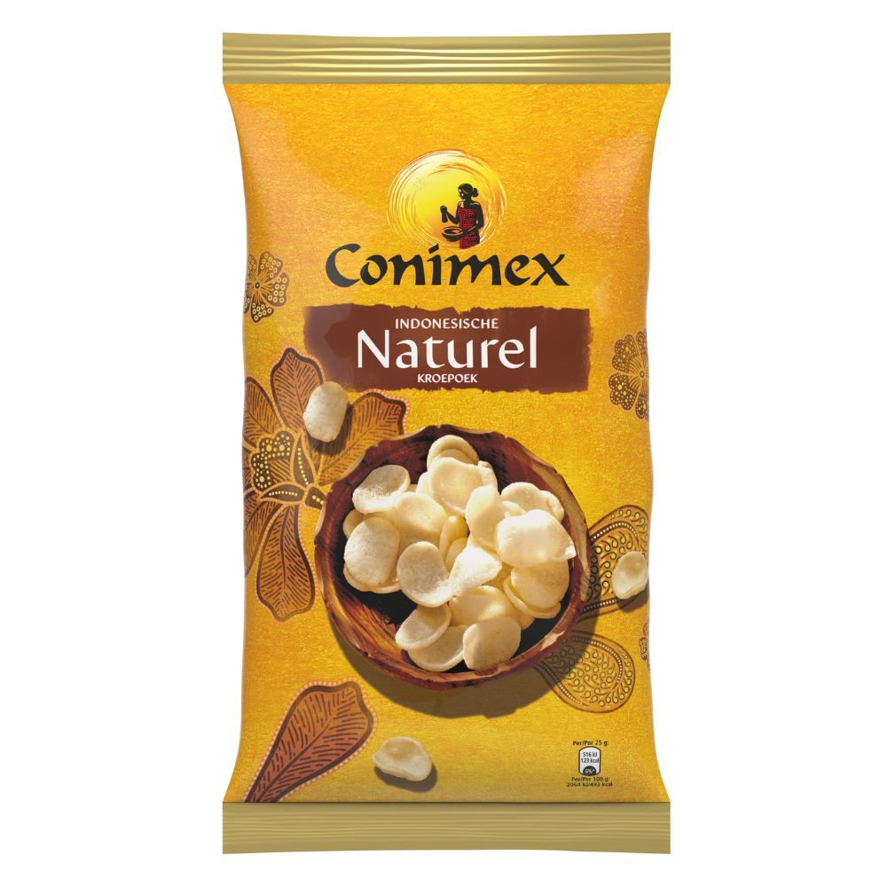 Conimex Naturel Kroepoek - chips de camarón de 120g – American Uncle