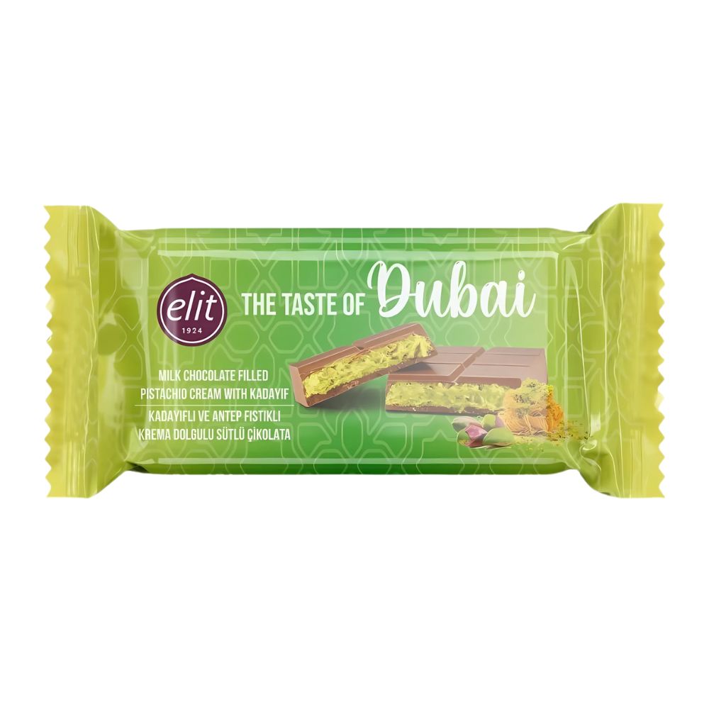 Elite Dubai Chocolate - barra de chocolate con leche con crema de ...
