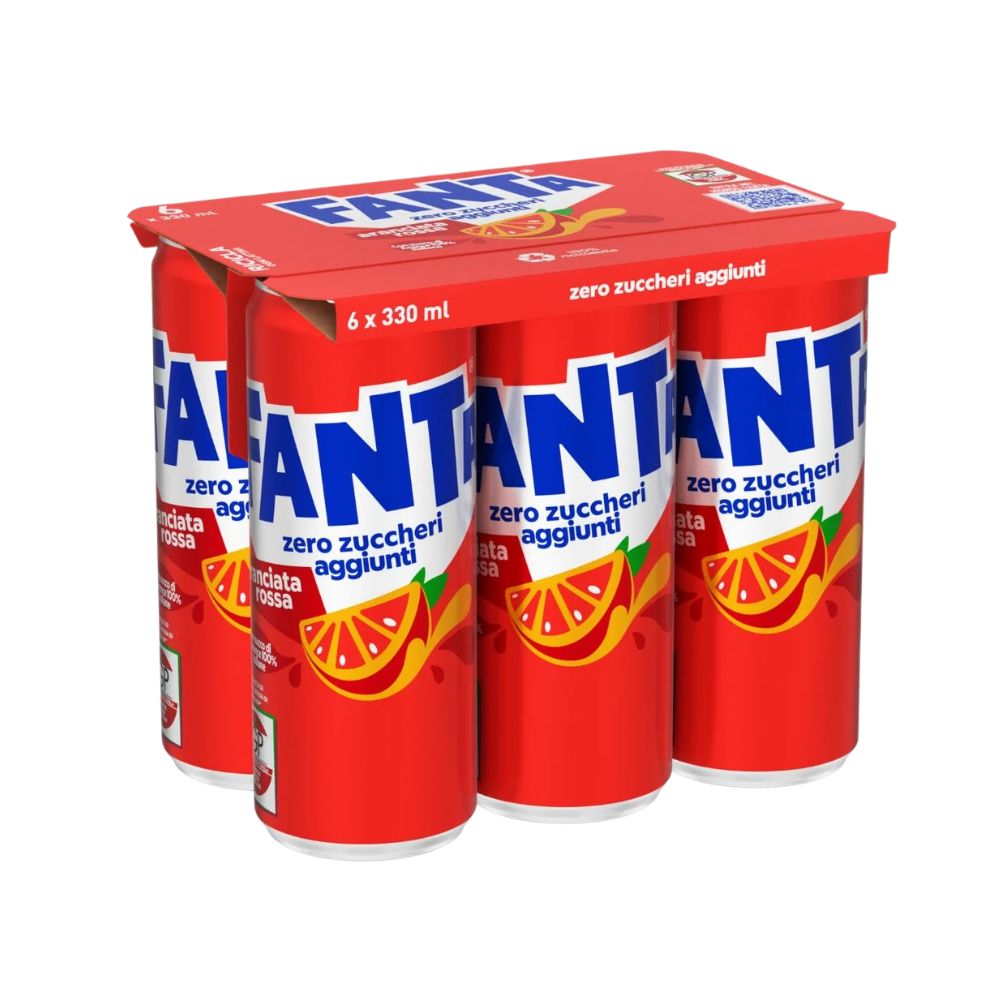 Fanta Arancita Rossa Zero Azúcares Añadidos - 6 latas de Fanta con ...