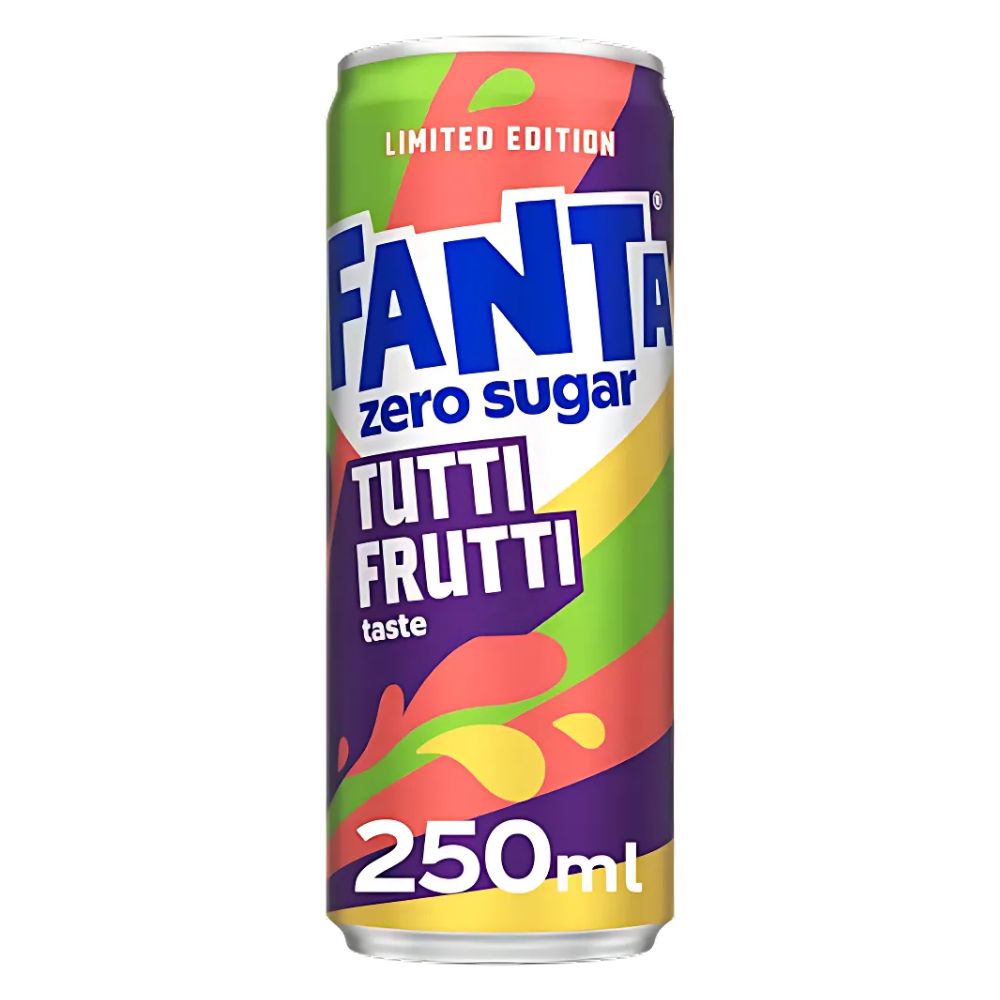 Fanta Tutti Frutti Zero Azúcar Edición Limitada - bebida sin alcohol ...
