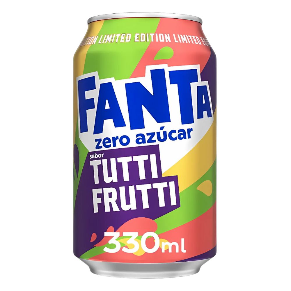 Fanta Tutti Frutti Zero Azúcar Edición Limitada - bebida sin alcohol ...