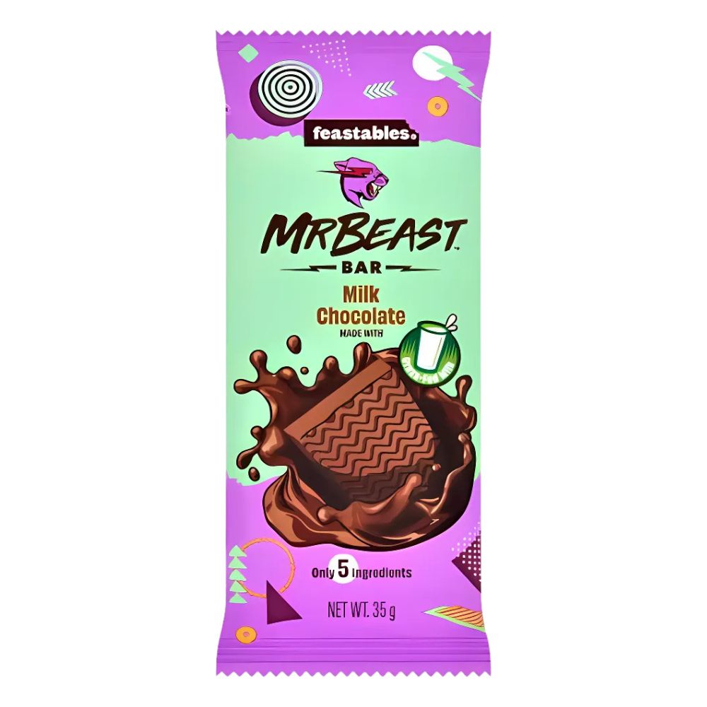 Feastables Mr Beast Milk Chocolate Bar - tableta de chocolate con leche ...
