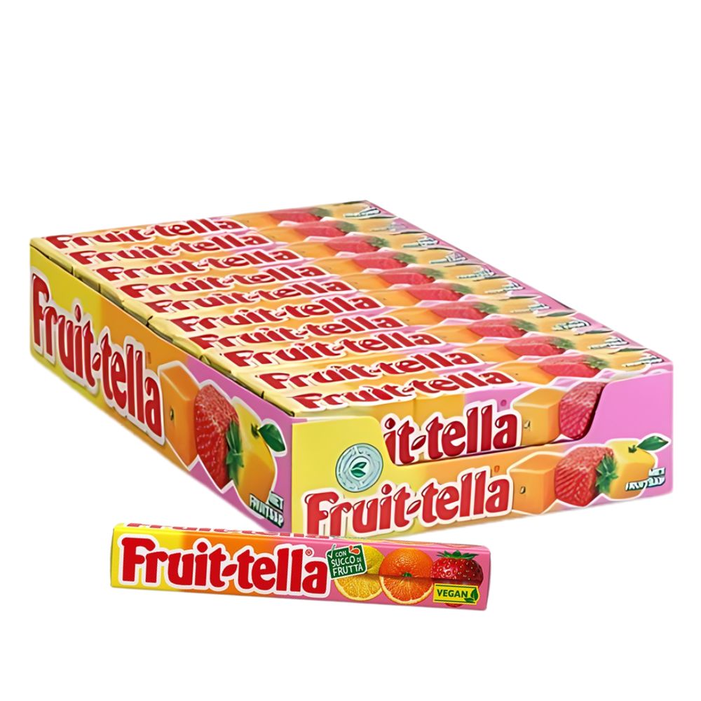Fruittella Fruit Stick Vegan - caramelle gommose vegane alla frutta da 41g (Confezione da 20 ...