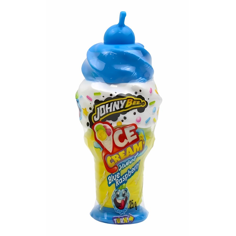 Johny Bee Blue Raspberry Ice Cream Squeeze Gel - caramelo con sabor a ...