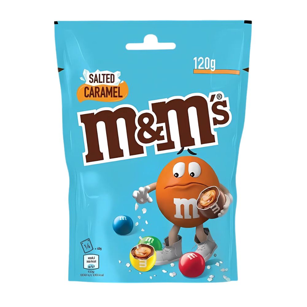 M&M's Salted Caramel Pouch - confites de chocolate rellenos de caramelo ...