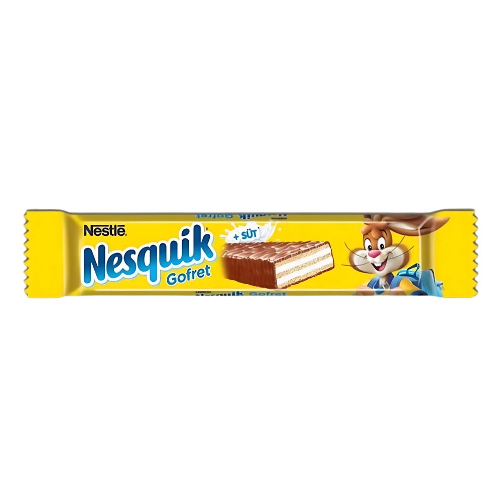 Nesquik Wafer Gofret - wafer cubierto de chocolate de 26,5g – American ...