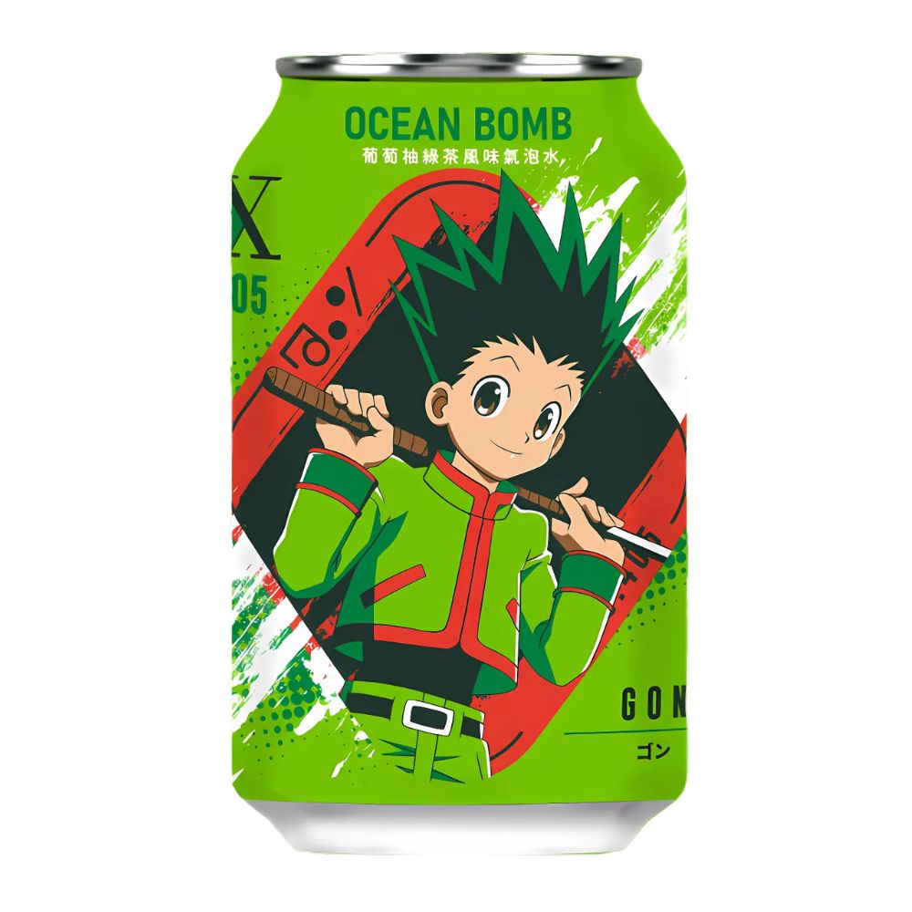 Ocean Bomb Hunter Gon - bebida gaseosa con sabor a pomelo de 330ml ...