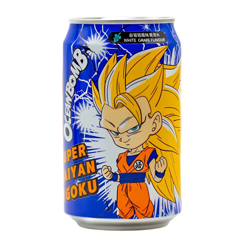 Ocean Bomb Goku Super Saiyan 3 - bebida gaseosa con sabor a uva blanca ...