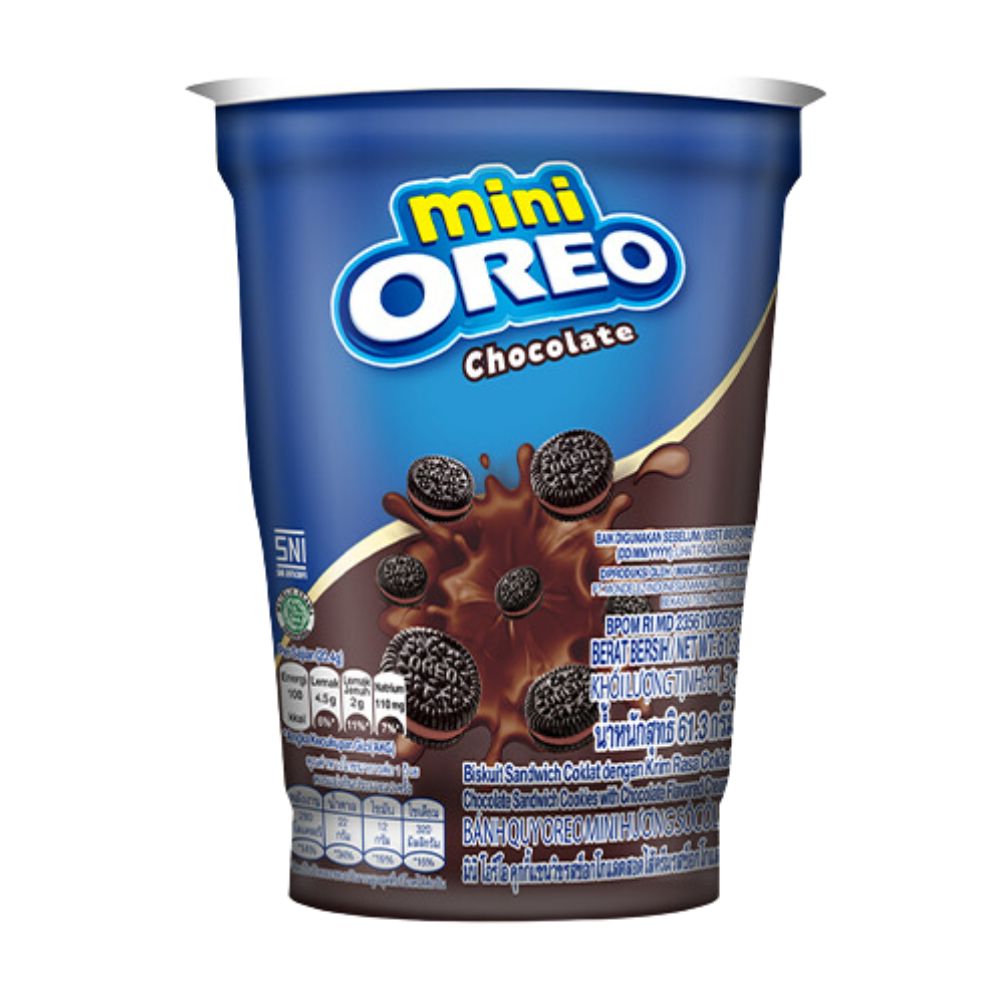 Oreo Cup Mini Chocolate - galletas con crema con sabor a chocolate de ...