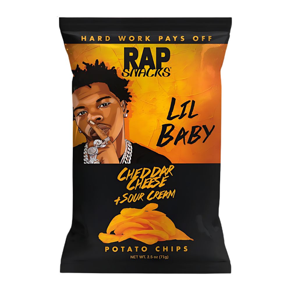 Rap Snacks Lil Baby Potato Chips - patatas fritas con sabor a queso ...