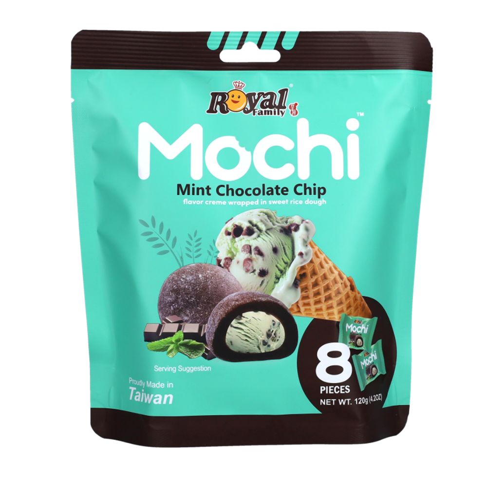 Royal Family Mochi Menta Chocolate Chip - mochi con sabor a menta con ...
