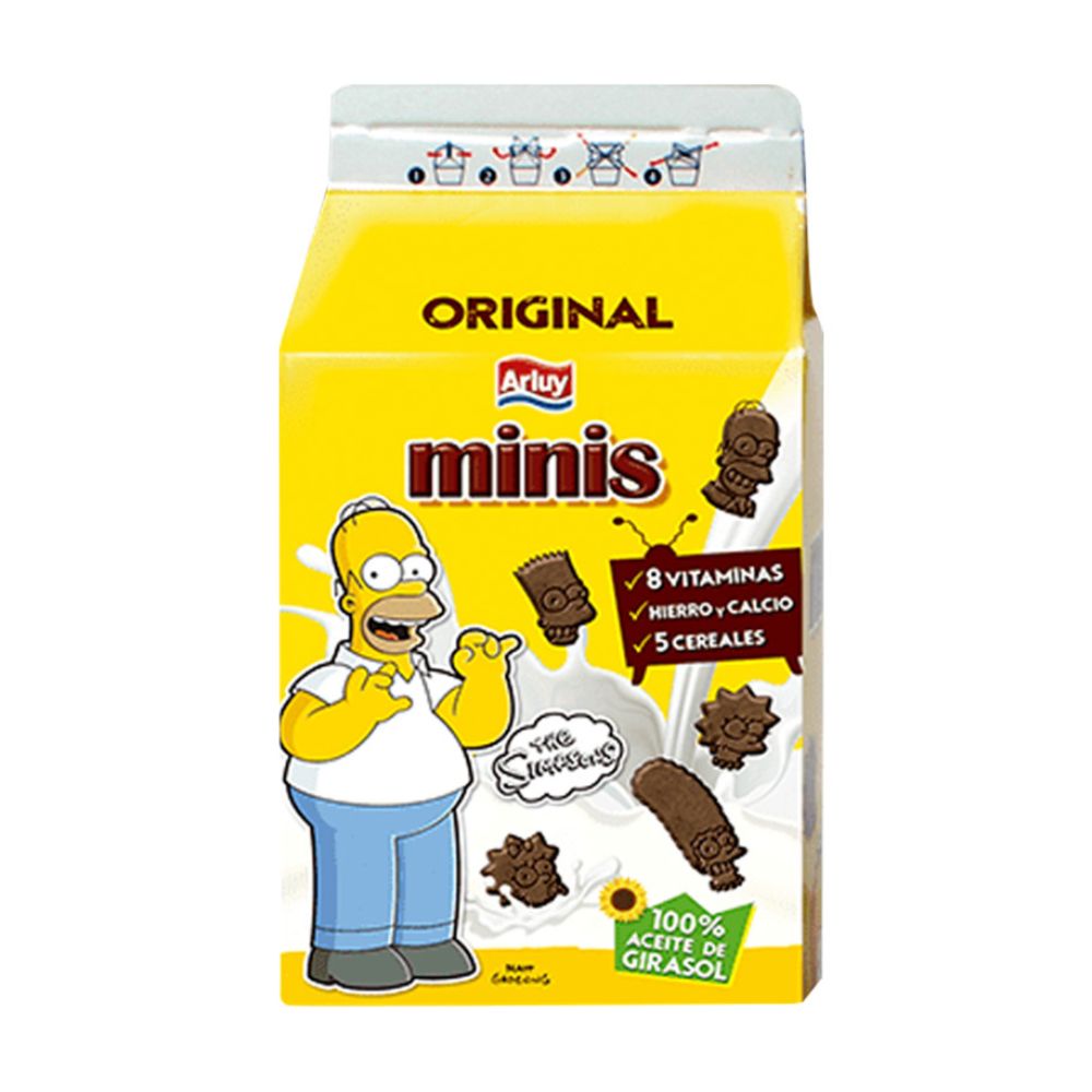 Simpsons Minis Originales Choco - galletas con sabor a chocolate de ...