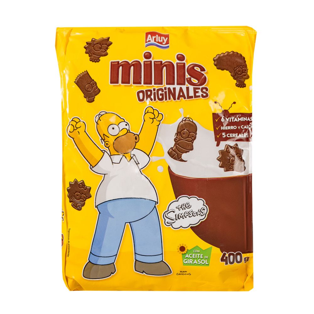 Simpsons Minis Originales Chocolate - galletas con sabor a chocolate de ...