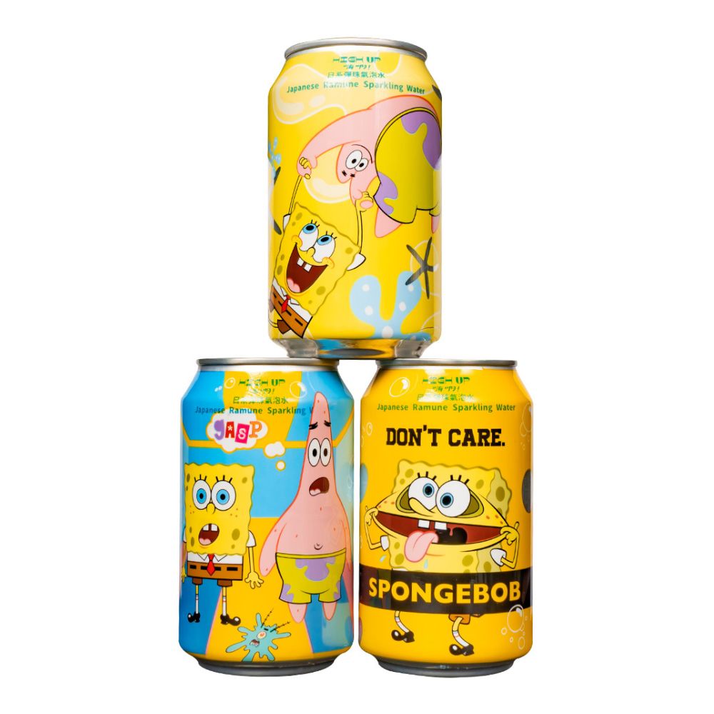 Spongebob Japanese Ramune Sparkling Water - bebida gaseosa con sabor a ...
