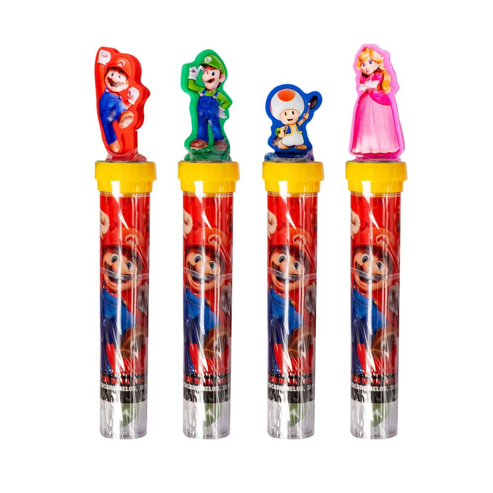 Super Mario Candy Tube With Stamps - caramelos gomosos con personaje ...