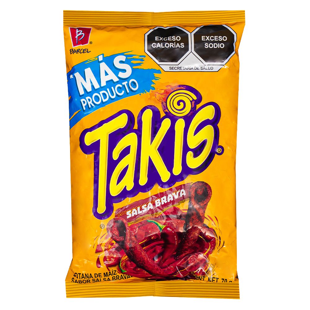 Takis Salsa Brava - tortillas al sabor de salsa brava de 70g – American ...