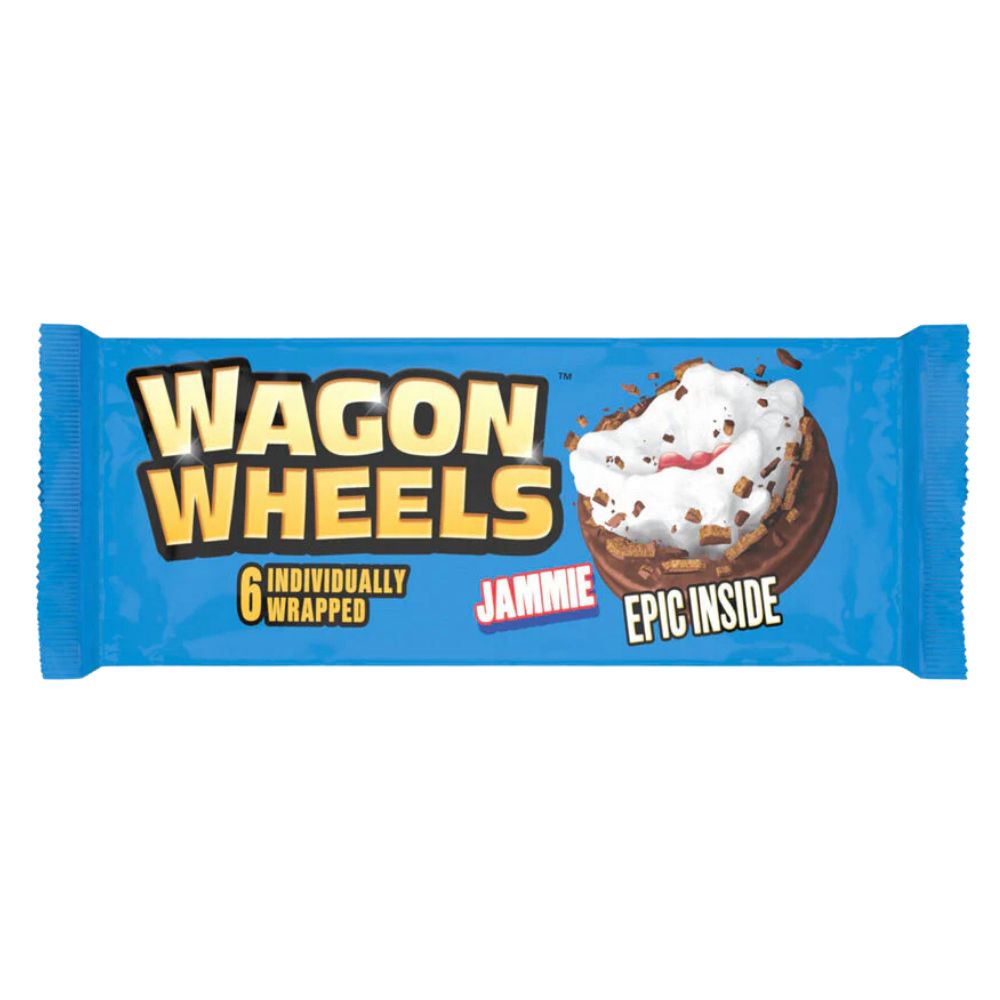 Wagon Wheels Jammie - galleta rellena de marshmallow y mermelada con ...
