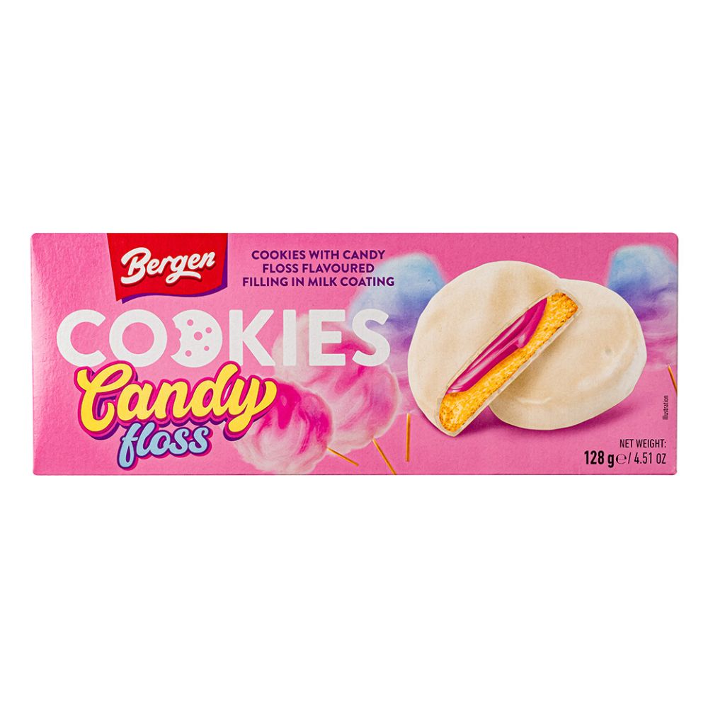 Bergen Cookies Candy Floss - galletas rellenas de crema con sabor a ...