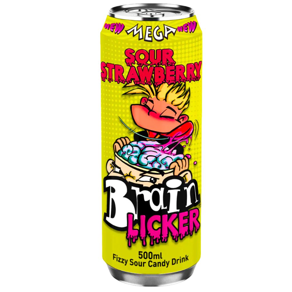 Brain Licker Sour Strawberry - bebida espumosa ácida con sabor a fresa ...