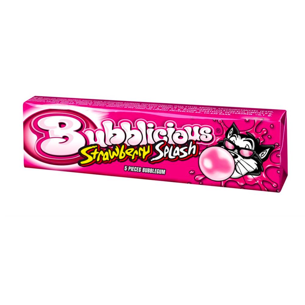 Bubblicious Strawberry Splash - chicles de fresa de 38g – American Uncle