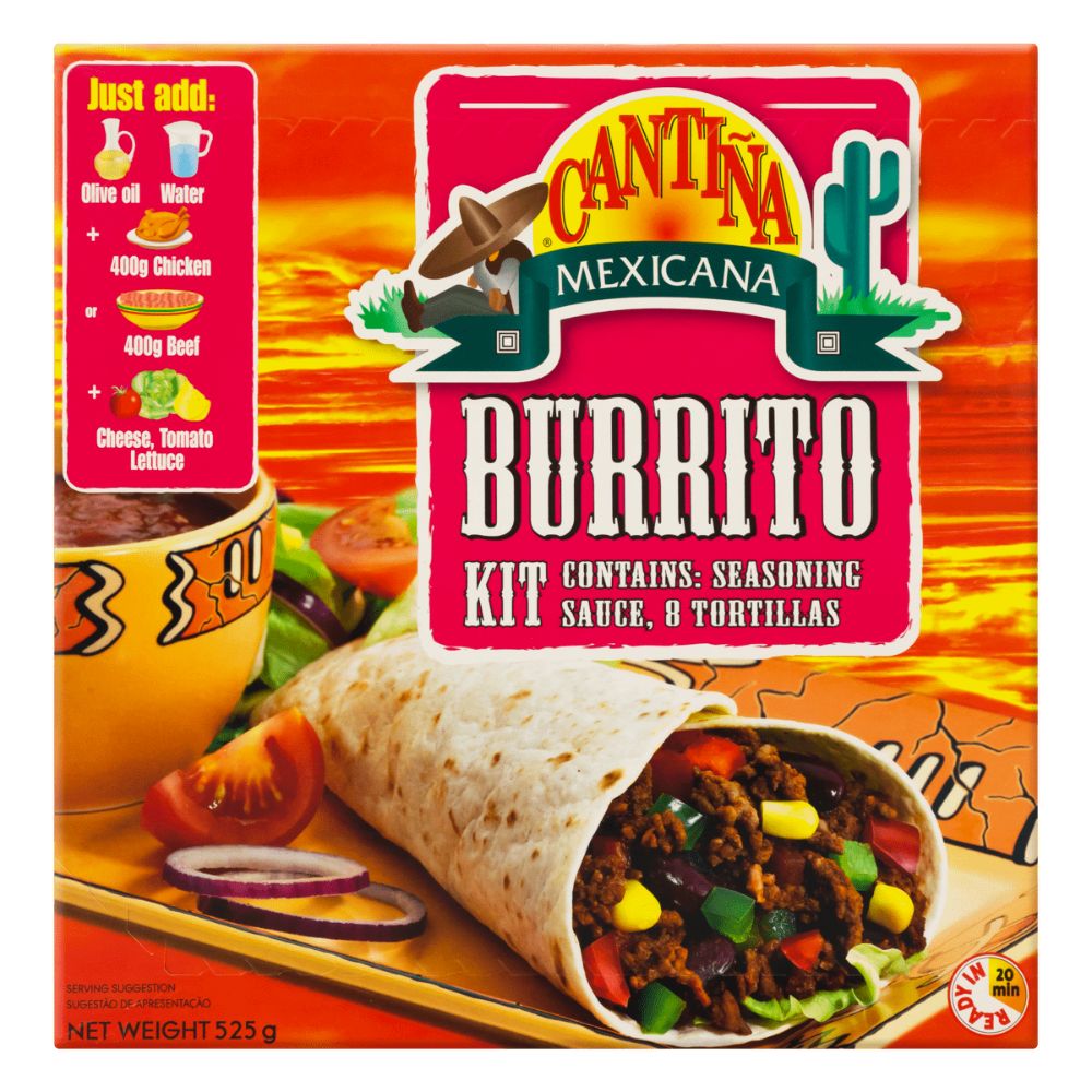 Cantina Mexicana Burrito Kit - kit para burritos de 525g – American Uncle
