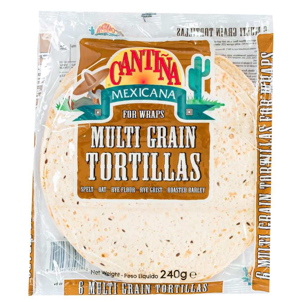 Cantina Mexicana Tortillas Multigrano - 6 tortillas de cereales de 240g ...