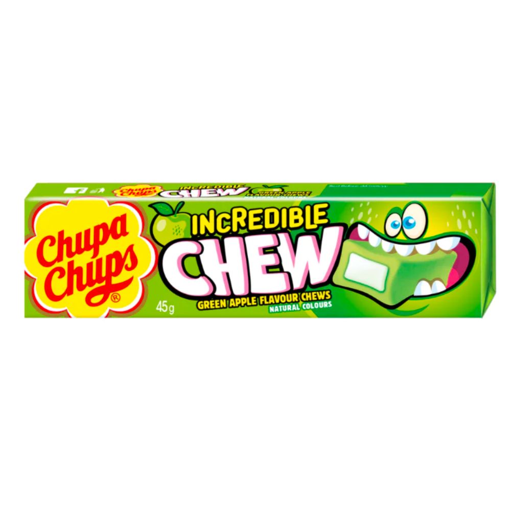 Chupa Chups Incredible Chews Apple - chicles con sabor a manzana verde ...