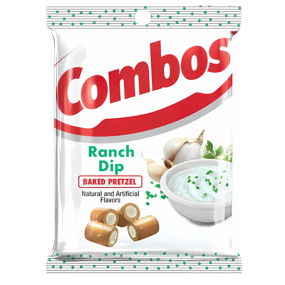 Combos Ranch Dip - pretzels rellenos de salsa ranch con ajo de 178g ...