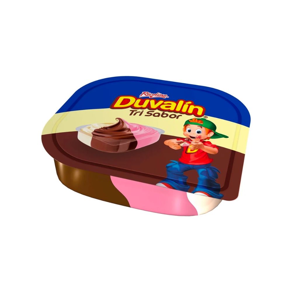 Duvalin Tri Sabor Choco Vainilla Fresa - caramelo líquido de chocolate ...
