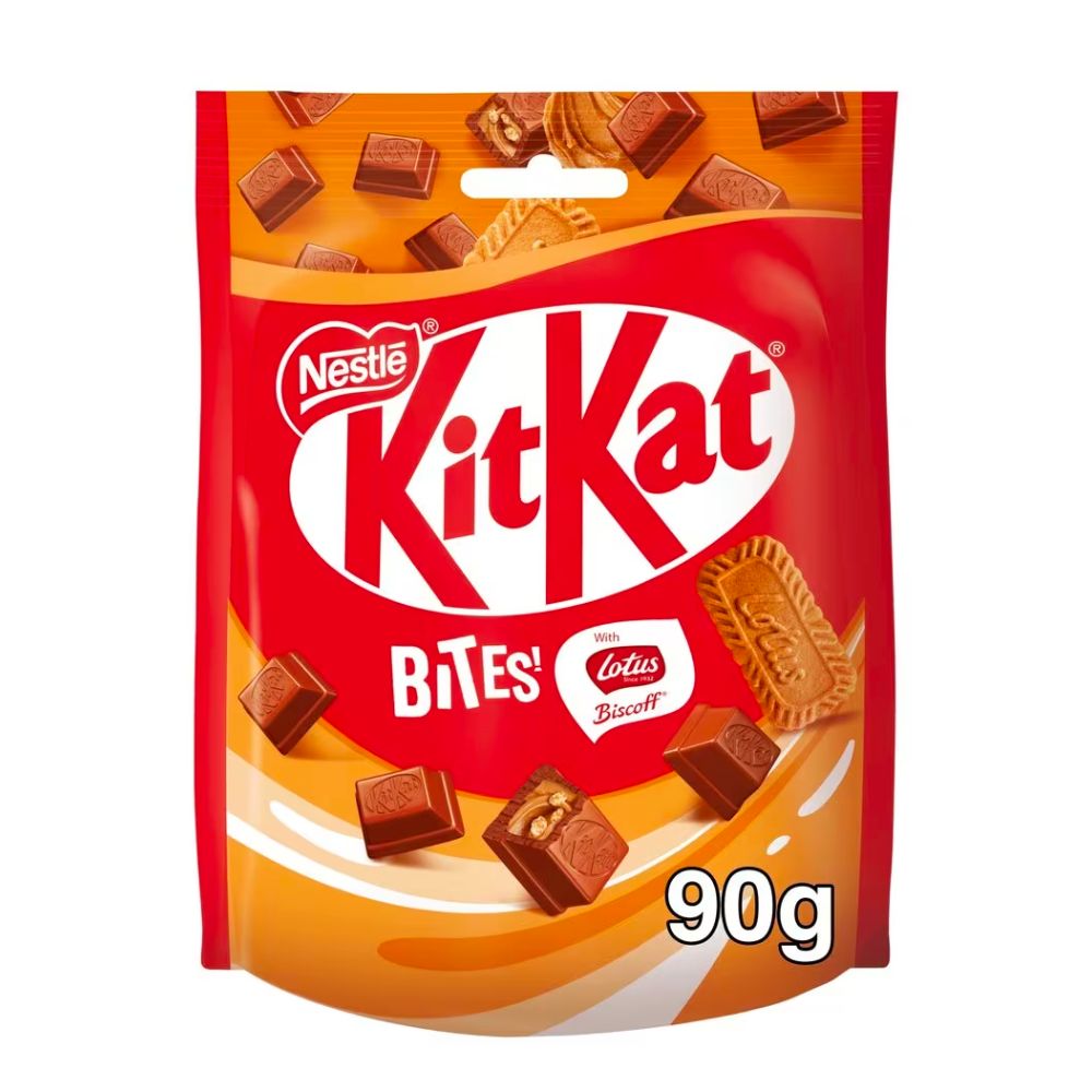 Kit Kat Lotus Bites - oblea cubierta de chocolate con sabor a galletas ...