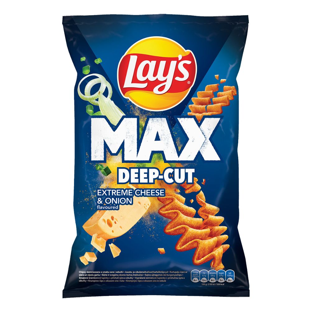 Lay's Max Cheese & Onion - patatas fritas con sabor a queso y cebolla ...