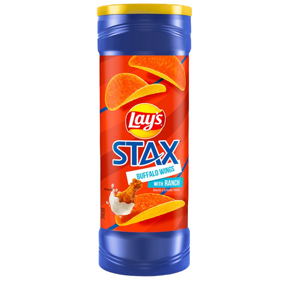 Lay's Stax Buffalo Wings con Ranch - patatas fritas con pollo y ajo de ...