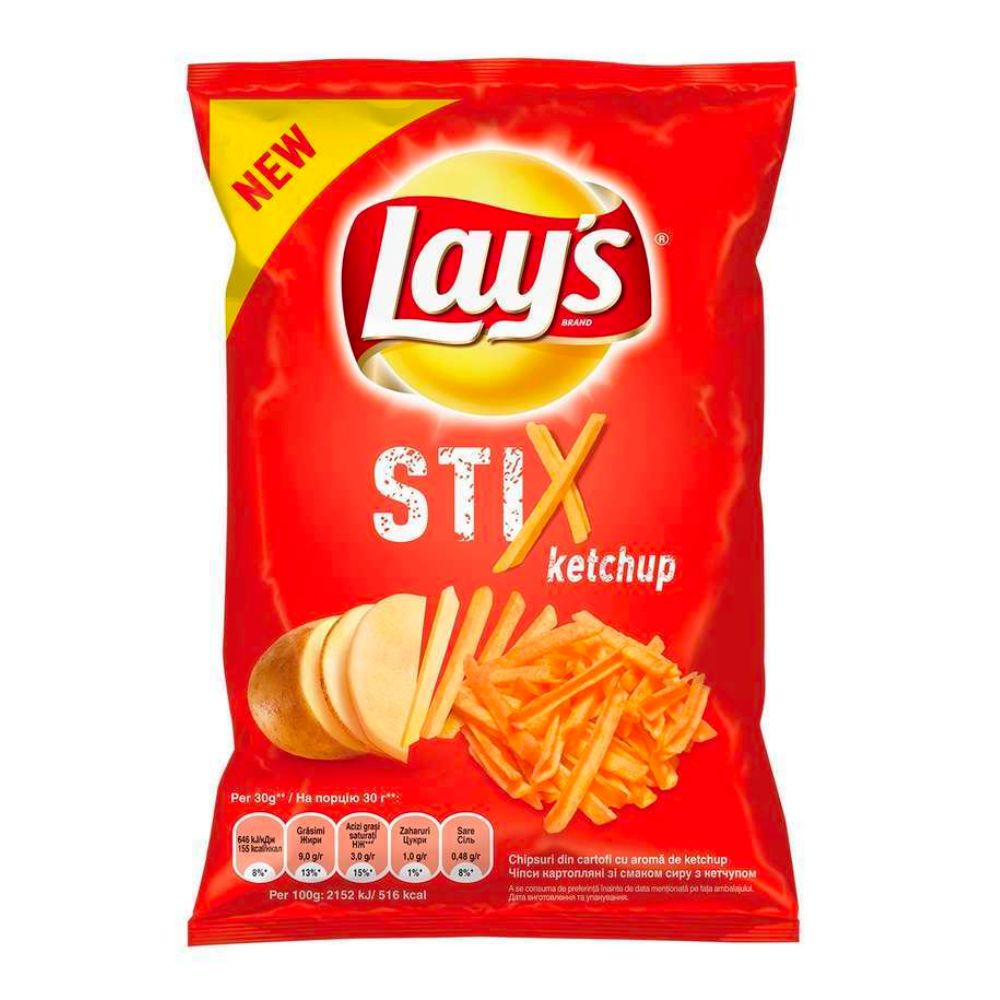 Lay's Stix Ketchup - palitos de patatas con sabor a ketchup de 40g ...
