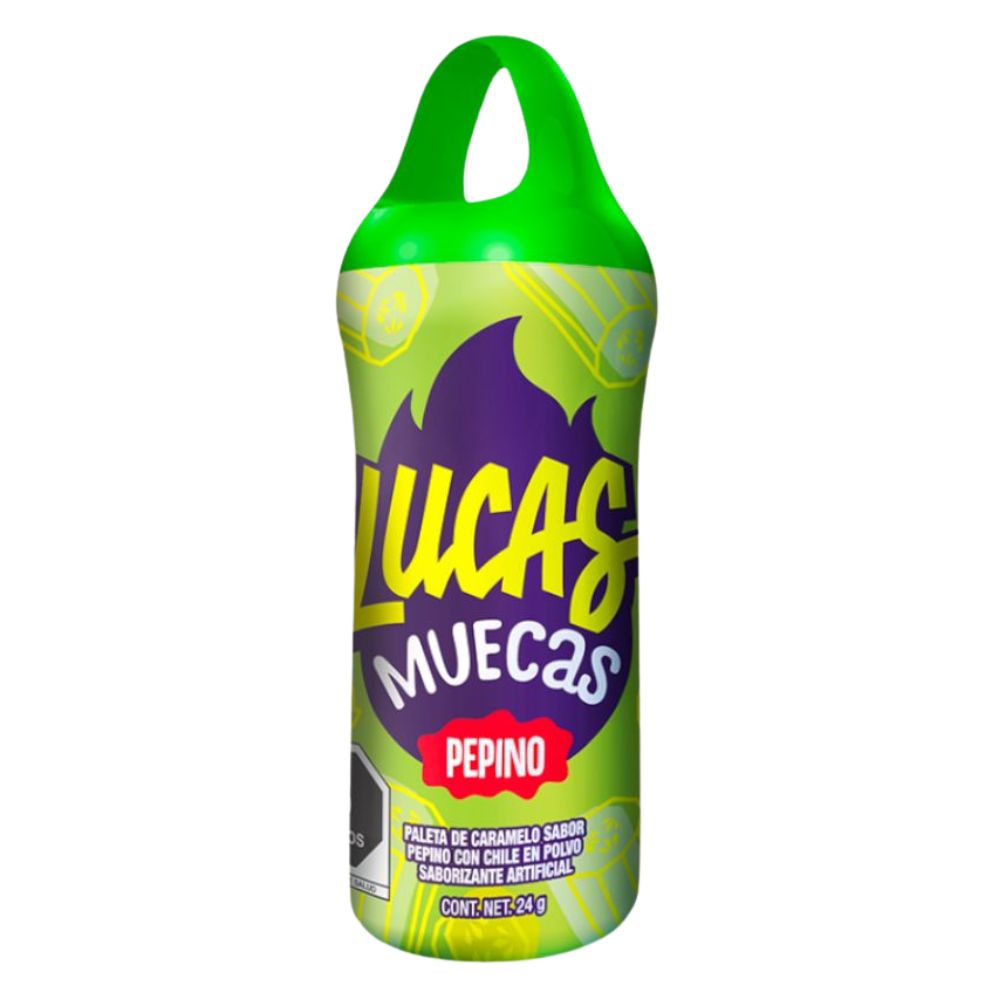 Lucas Muecas Pepino - caramelo con sabor a pepino con polvito picante ...