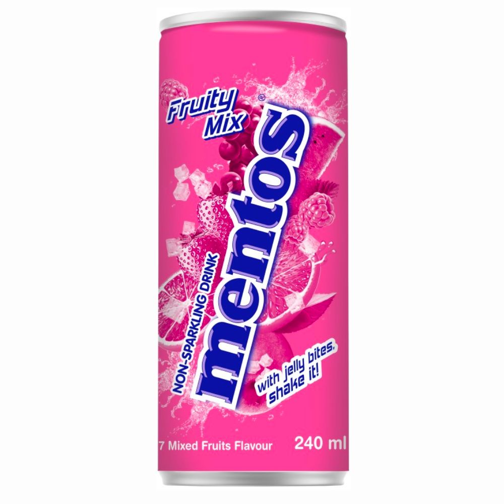 Mentos Fruity Mix - soft drink al sabor de frutas con trozos de ...