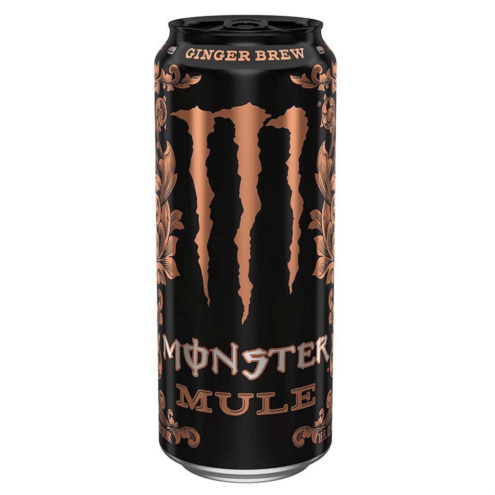 Monster Mule Ginger Brew, bebida energética con sabor a lima y jengibr ...