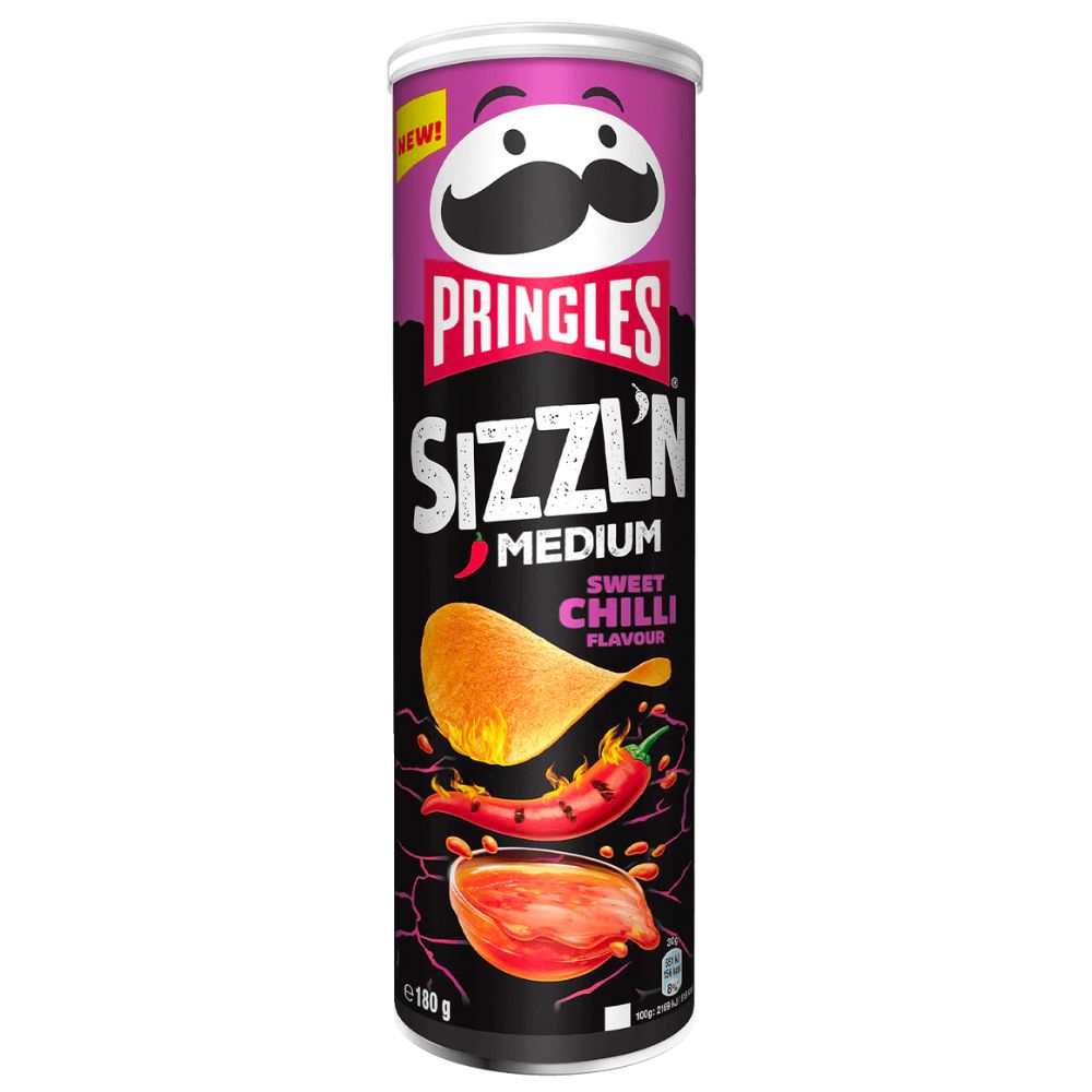 Pringles Sizzl'n Medium Sweet Chilli Flavour - patatas picantes con ...