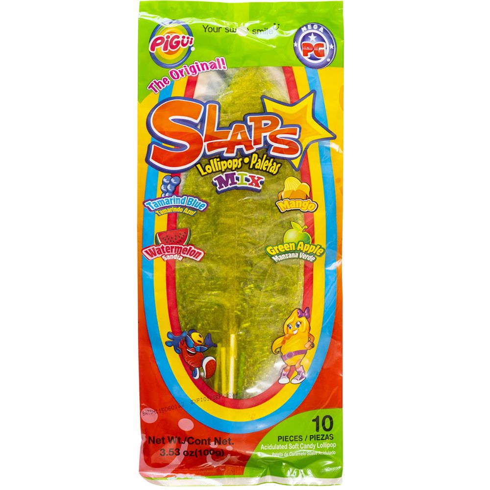 Slaps Lollipops Mix - caramelos moldeables de frutas de 100g – American ...