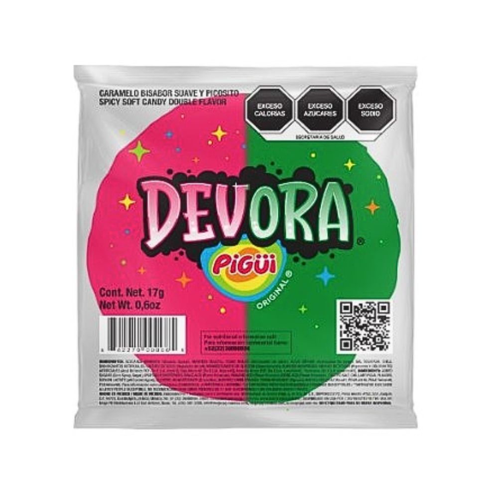 Pigui Devora Watermelon - caramelo moldeable con sabor a sandía de 17g ...