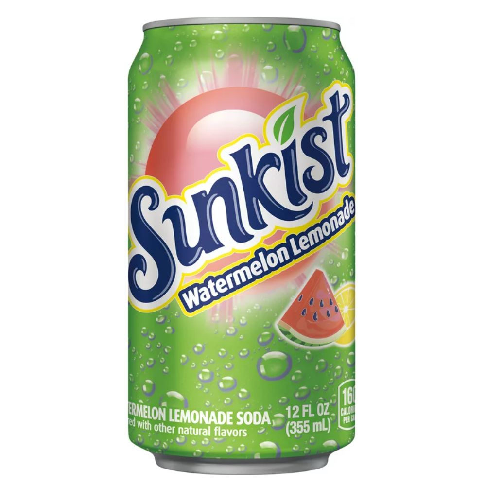 Sunkist Watermelon Lemonade - bebida de sandía y limón de 355ml ...