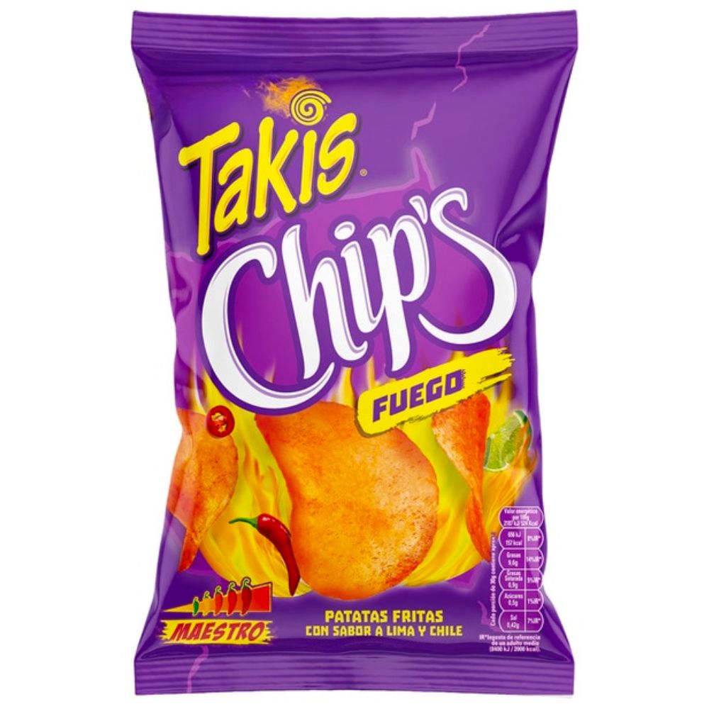 Takis Chips Hot Fuego - patatas al chile picante de 80g – American Uncle