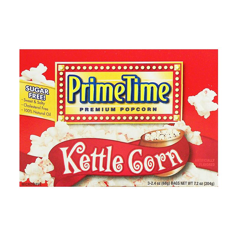 Prime Time PopCorn Kettle Corn - palomitas de maíz dulces de 204g ...