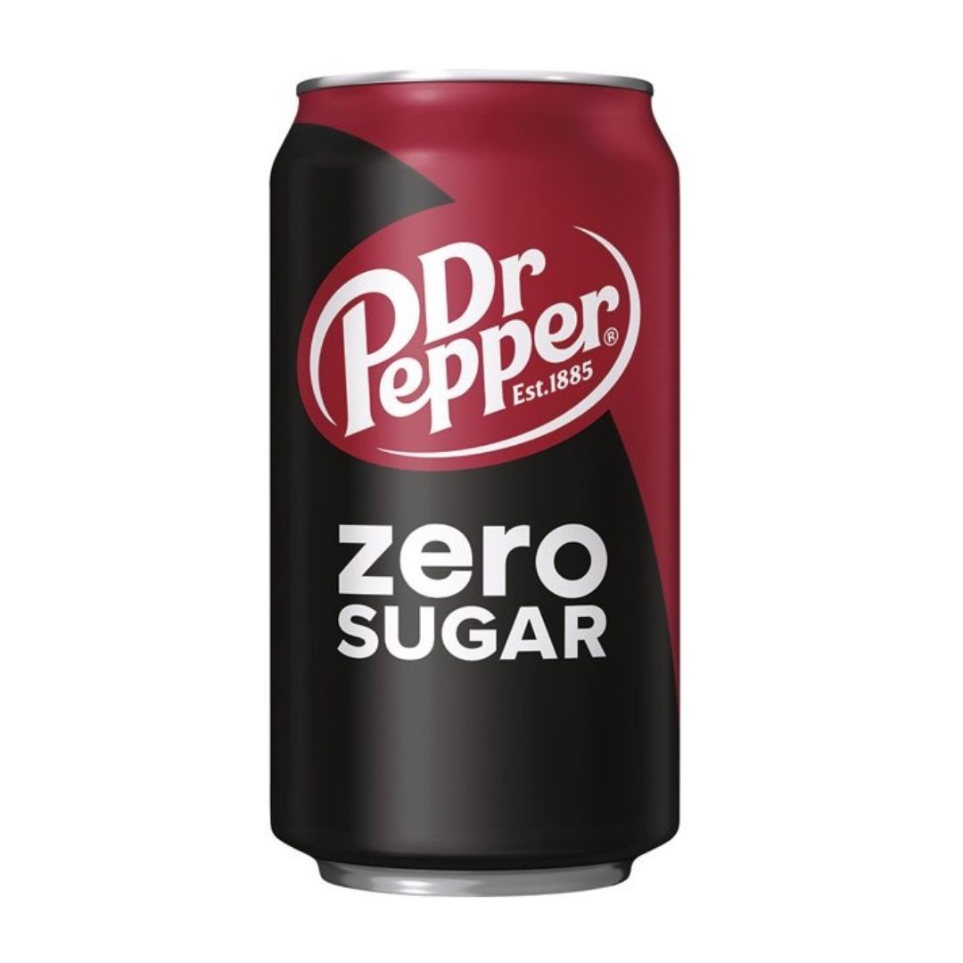 Dr Pepper Zero Sugar - bebida de vainilla y cereza de 355ml – American ...