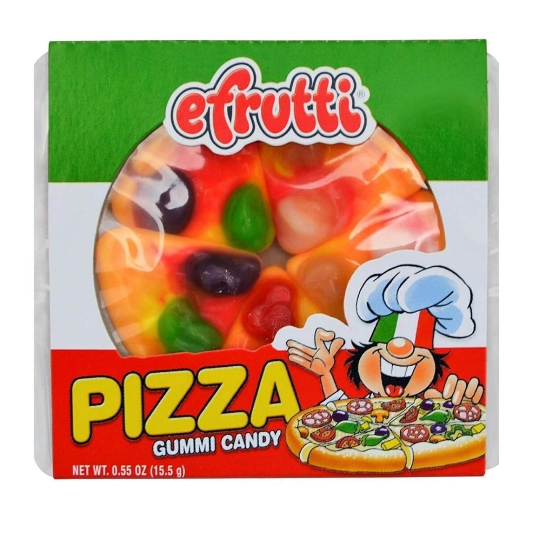 Efrutti Pizza Gummi Candy - caramelos de goma de frutas de 15.5g ...
