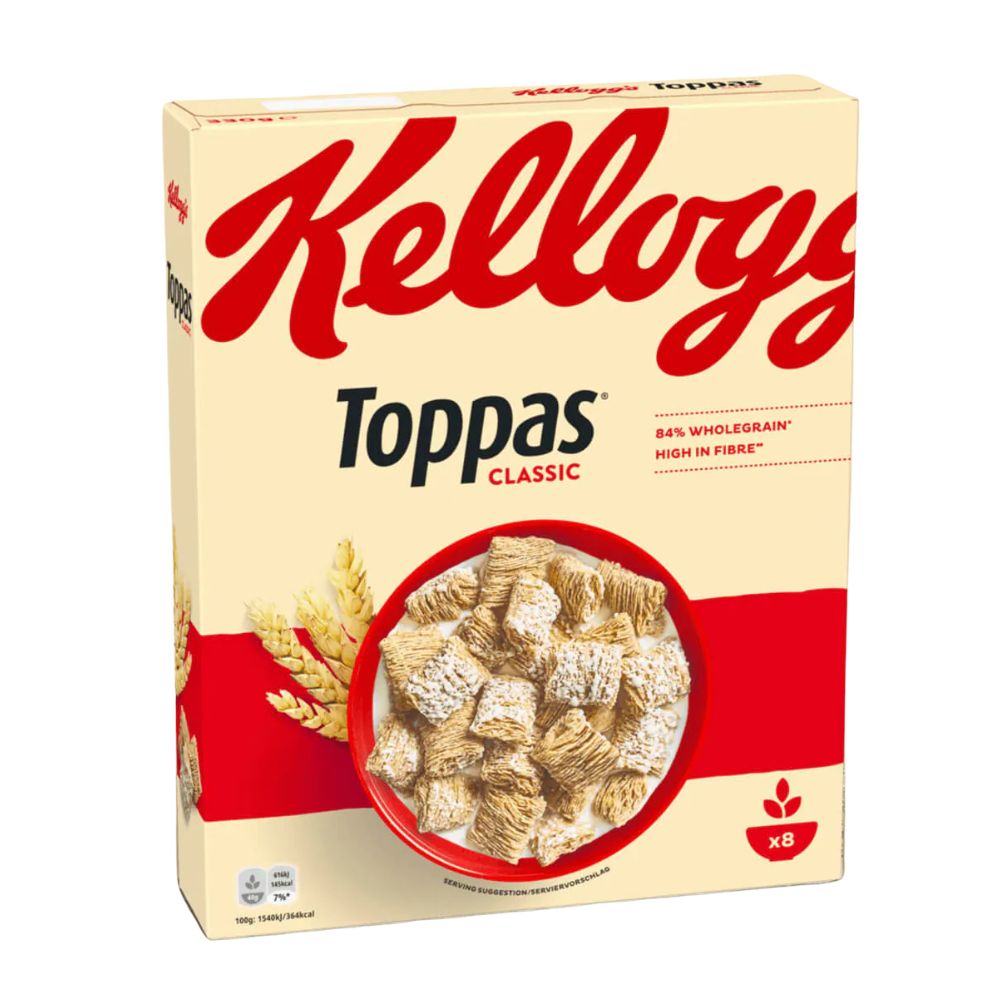 Kellogg's Toppas - cereales con trigo integral de 330g – American Uncle