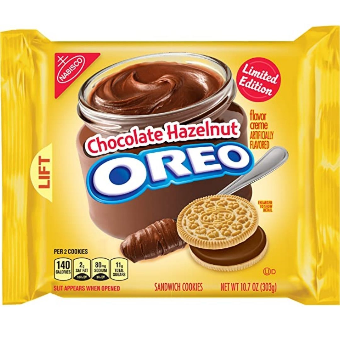 Oreo Chocolate Hazelnut - galletas de chocolate y avellanas de 303g ...