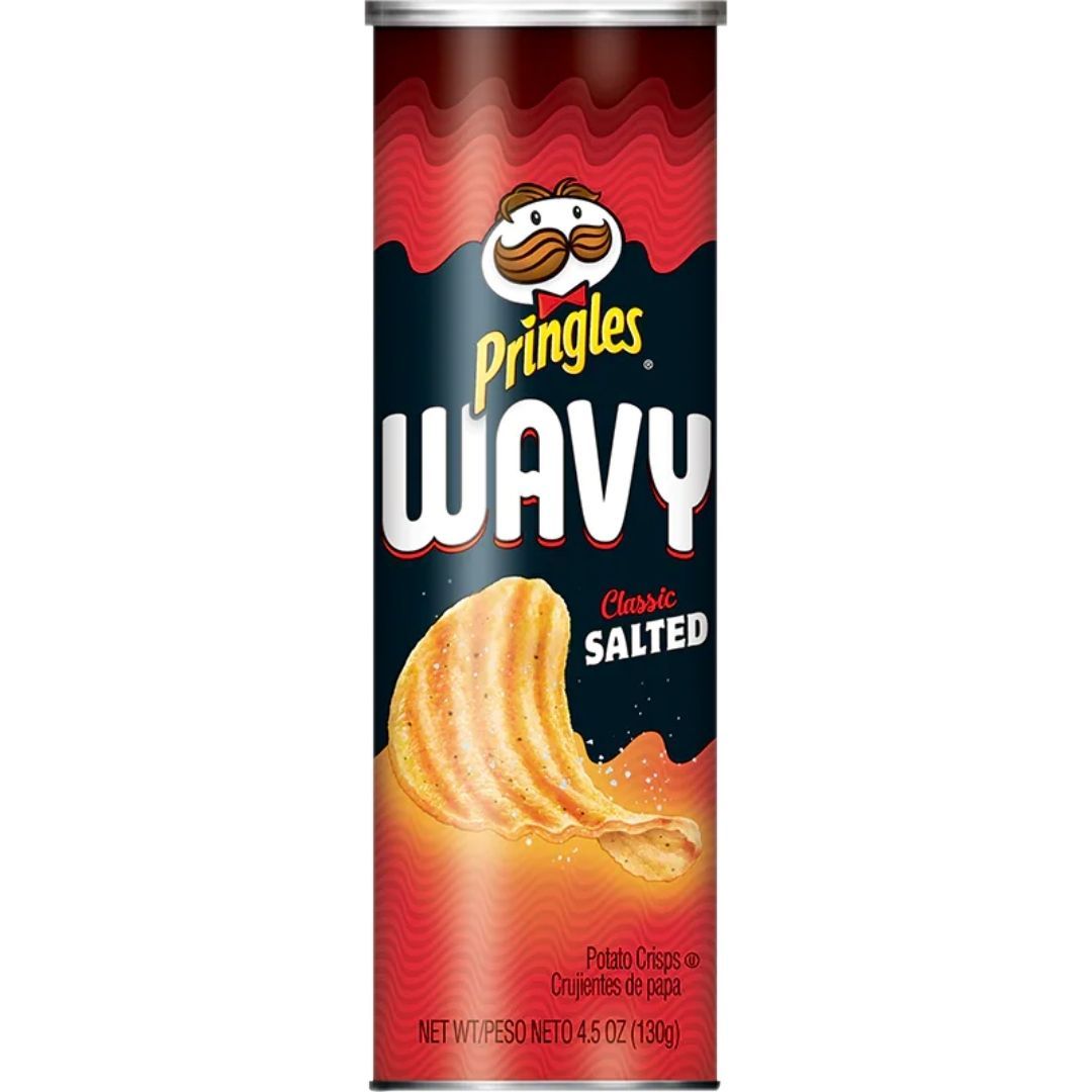 Pringles Wavy Classic Salted - patatas fritas con sabor clásico salado ...