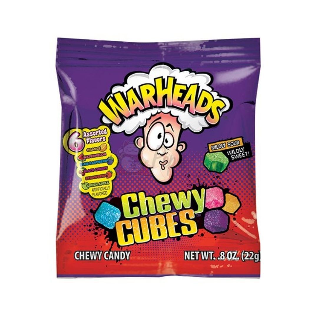 Warheads Chewy Cubes - caramelos de frutas ácidas de 22g – American Uncle