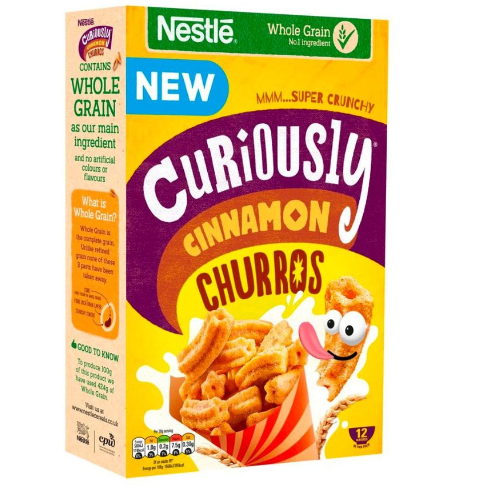 Nestlè Curiously Cinnamon Churros - cereales con sabor a churros de ...